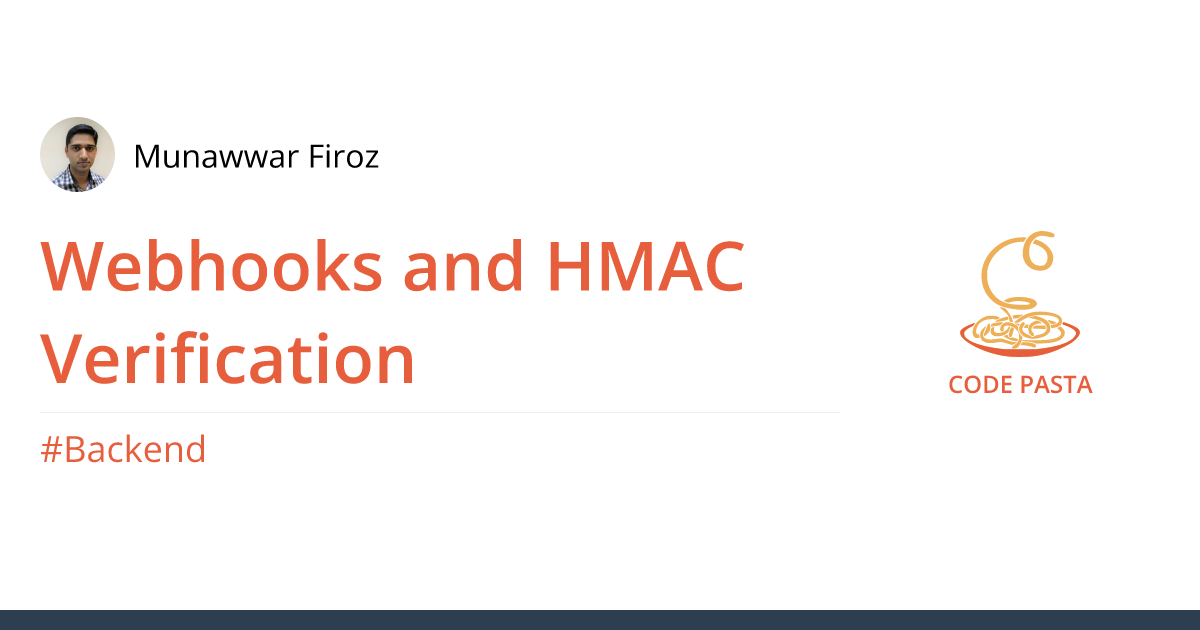 Webhooks and HMAC Verification